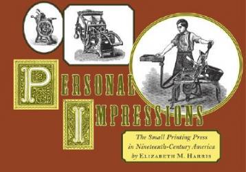 【预订】Personal Impressions: The Small Printing Press in