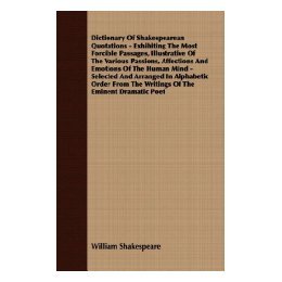 【预售】Dictionary of Shakespearean Quotations - Exhibiting