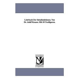 【预售】Lehrbuch Der Thetafunktionen, Von Dr. Adolf Krazer.