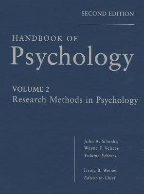 【预售】Handbook of Psychology, Volume 2: Research Methods