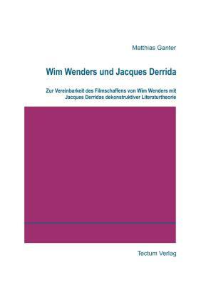 【预售】Wim Wenders Und Jacques Derrida