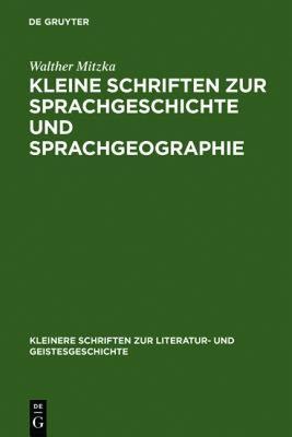 【预售】Kleine Schriften Zur Sprachgeschichte Und