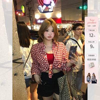 你的鱼 蛮腰猎手 夏季chao显瘦铆钉短裤女 百搭显瘦辣妹纯欲热裤