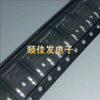 全新 FQD1N60C 1N60C 场效应管MOS 1A 600V TO-252 N沟道 10个