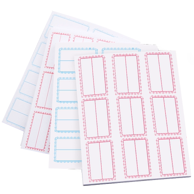 手写标签贴纸口取纸分类不干胶贴