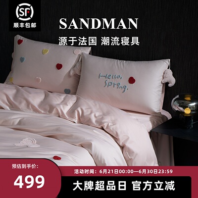 SANDMAN卡通爱心刺绣四件套高级