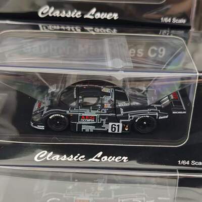 现货 Ciassic Lover 1/64 奔驰 索伯Sauber C9勒芒赛车 合金模型
