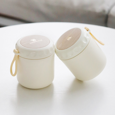 日本保温桶一个人宽口小型饭盒便携汤罐迷你焖烧杯早餐杯上班族