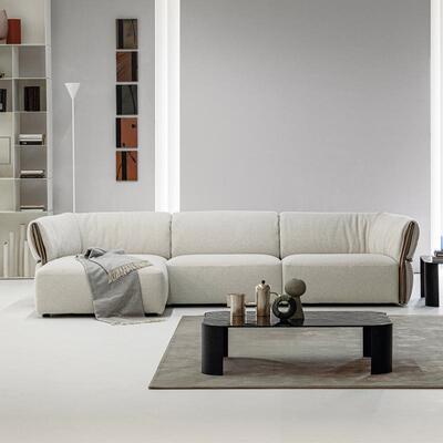 意式极简2024新款Cierre超迁皮艺磨砂组合真皮三人位直排沙发