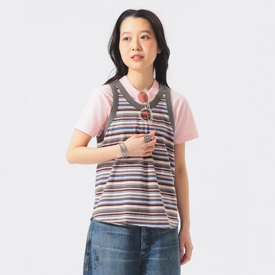 BEAMSBOY休闲彩色条纹背心