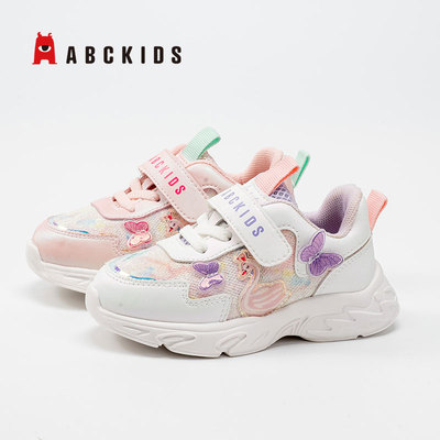 ABCKIDS童鞋女童小童宝宝鞋婴童秋季启步休闲鞋透气舒适时尚百搭