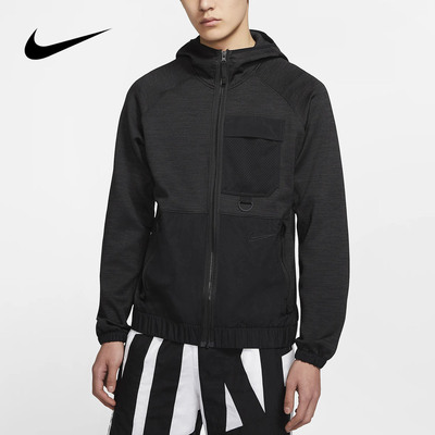 Nike/耐克正品春季新款男子休闲拉链篮球连帽运动外套BV9309