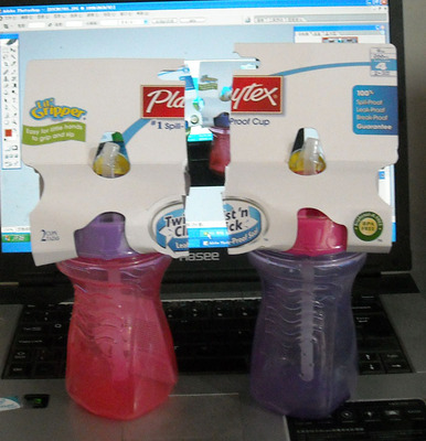 playtex美国水壶轻便型吸管杯