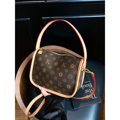 Clean Knock大容量腋下包包复古老花通勤豌豆包高级感单肩斜挎包