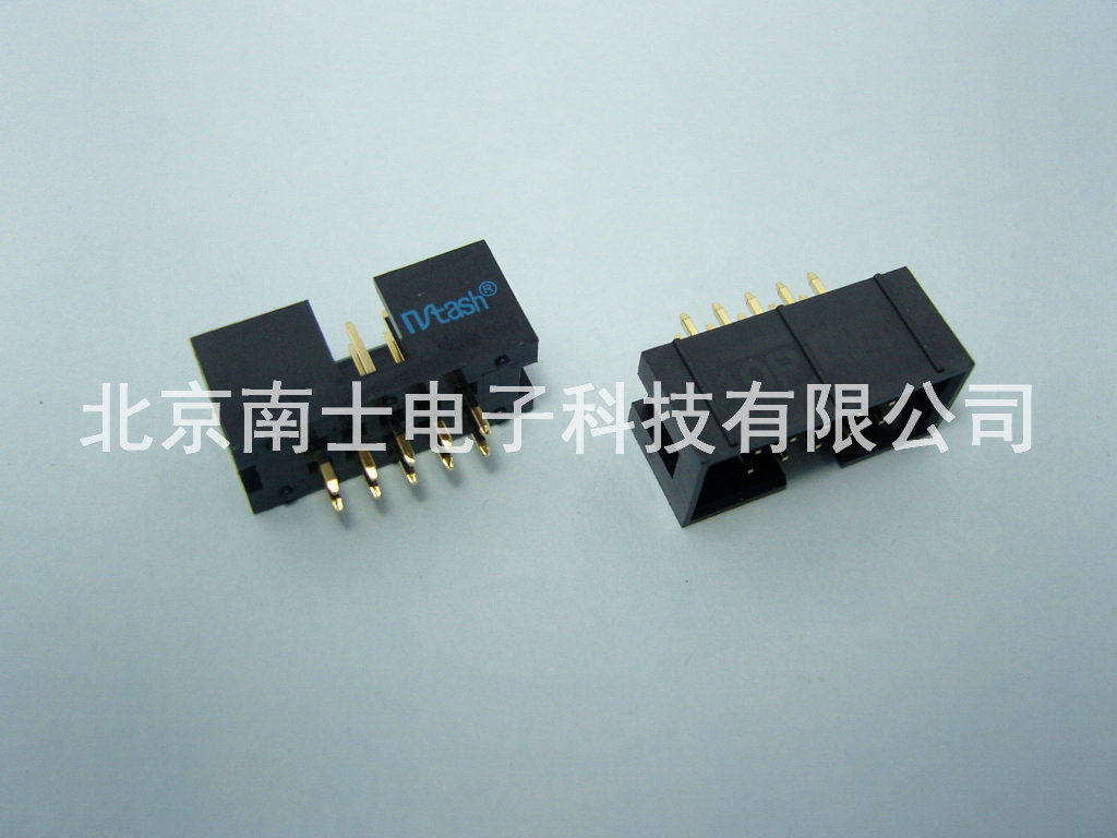 精工南士 DC3-10P 镀金 直针 简易牛角ISP接口JTAG插座2.54mm间距