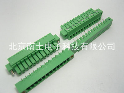 日精 2ERJRM-10P 插拔式 接线端子 间距3.81MM KF2EDG RM 带耳 弯