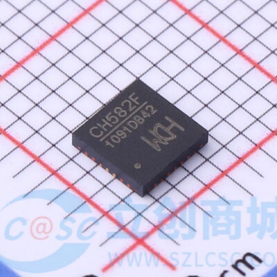 原装正品 CH582F QFN-28 集成BLE无线通讯的 32位MCU微控制器芯片