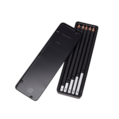 MOLESKINE 艺术系列黑色素描绘画铅笔套装5支装 手帐素描本绘图册写生簿2B石墨铅笔