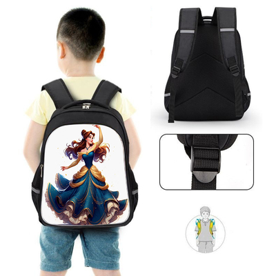 新款动画公主幼儿园小学书包轻便大容量防水防污双肩包开学季d393