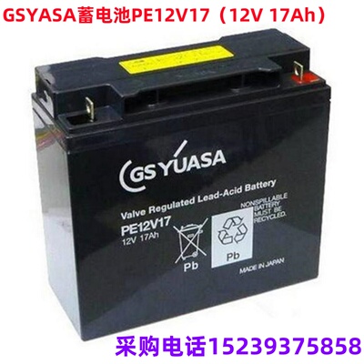 GSYASA蓄电池PE12V17（12V 17Ah）通用UPS不间断电源系统应急设备