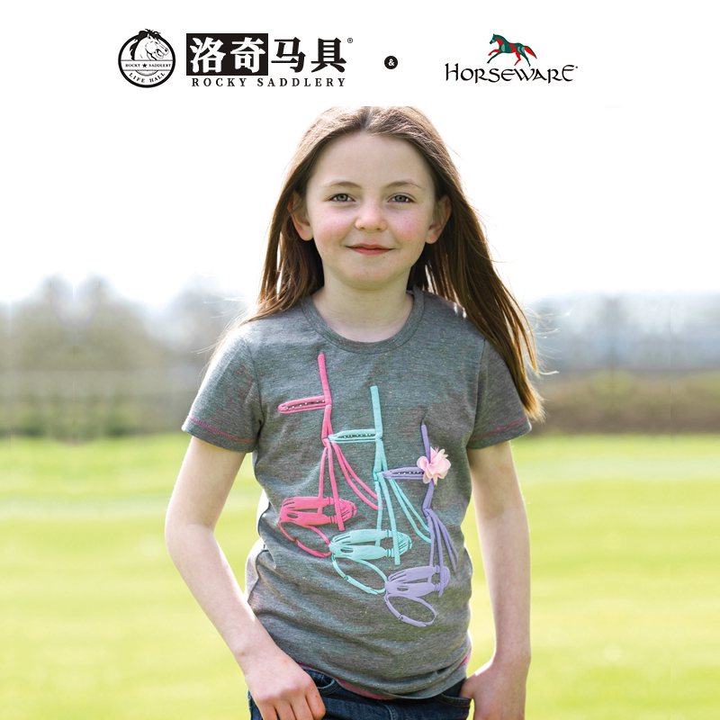 HORSEWARE儿童马术T恤 上衣 短袖 运动 夏 洛奇马具 HW85022