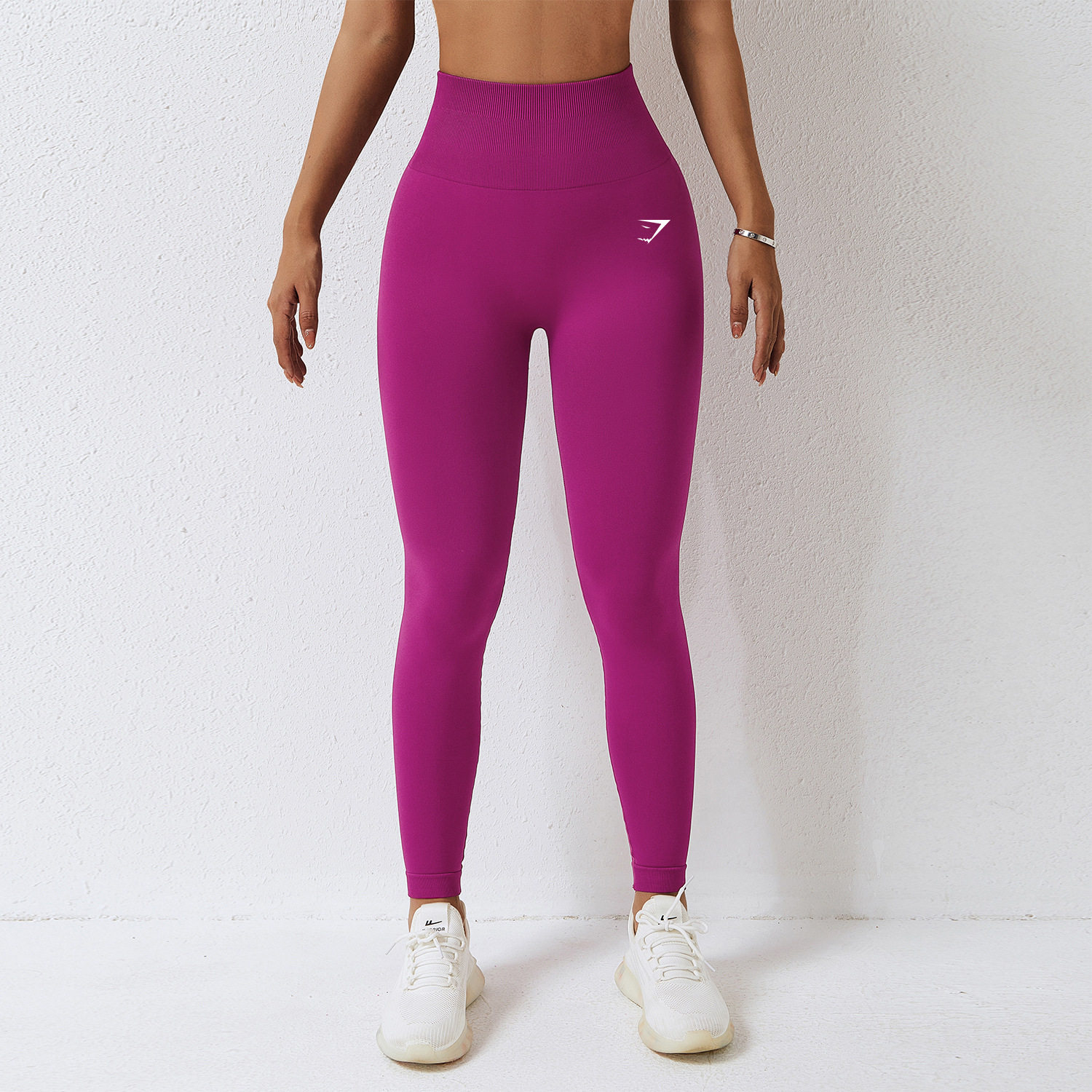 Gym 女式鲨鱼瑜伽裤蜜桃提臀长裤高品质修身健身训练跑步紧身裤