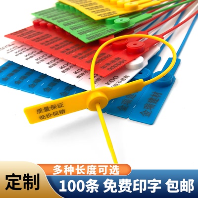 一次性铅封条塑料封签煤运车扎带