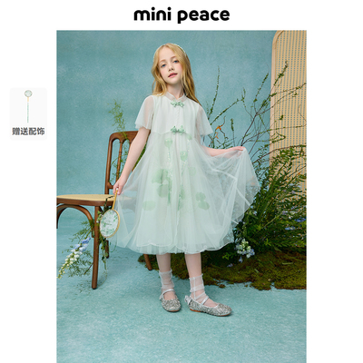 太平鸟童装新中式连衣裙夏季