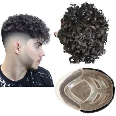 Toupee for Men Human Hair Wigs Men Toupee 10