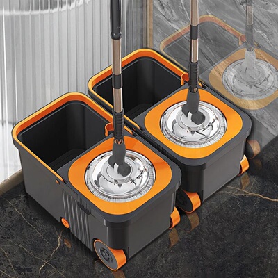 Spin Mop Bucket with 6 Replacement Head Refills Extended Ha