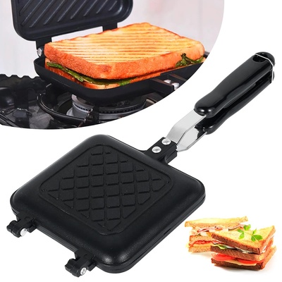 Double-Sided Non-Stick Sandwich Maker Iron Bread Toast Brea