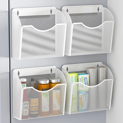 Magnetic Perforation-free Storage Shelf, Kitchen Refrigerat