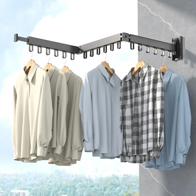 UNTIOR Retractable Cloth Drying Rack Collapsible Cloth Hang