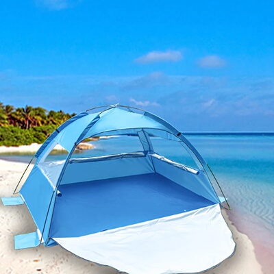 Beach Tent 2-3 Persons Pop Up Tent Automatic Quickly Open O