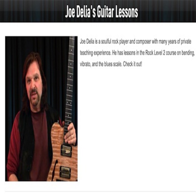 GuitarTricks Joe Delia Guitar Lessons 布鲁斯吉他教程+视谱