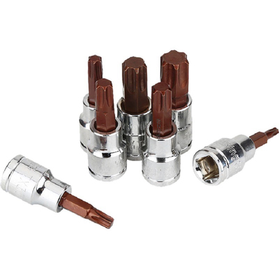 拓进 1/4内六角T型花六角十字一字套筒旋具批头大批头螺丝刀