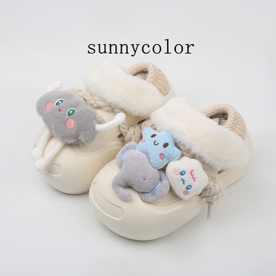 sunnycolor中跟洞洞鞋