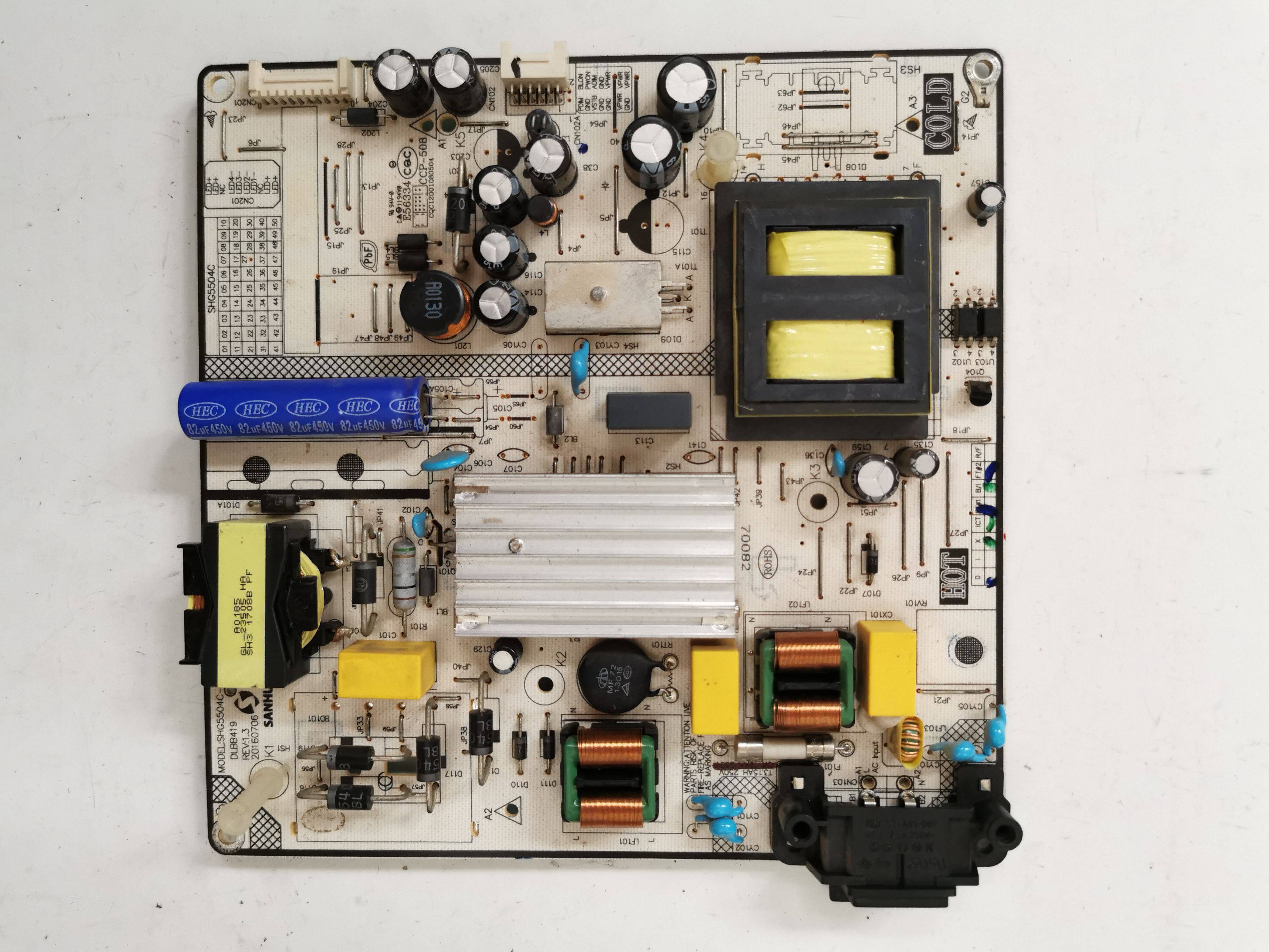 TCL49U2200 L55F3800U D60A620U 55U2200电源板SHG5504C-101H_虎窝淘