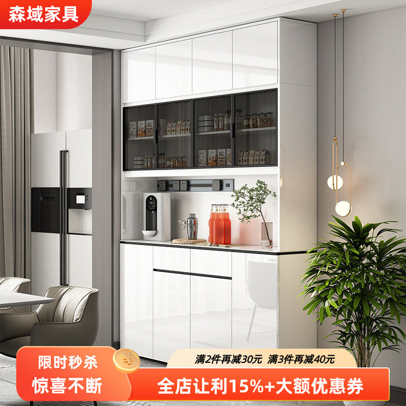 轻奢餐边柜高柜一体靠墙置物柜客厅家用厨房碗柜简约现代储物柜子