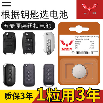 五菱凯捷佳辰星光星驰征程之光征途汽车遥控器钥匙电池原装CR2032