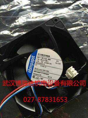 散热风扇4114N/37H6IR 原装德国EBM变频器散热风扇 24V 60W 12038