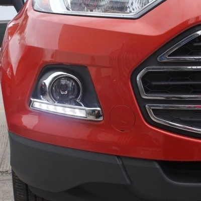 For FD Ecosport LED daytime running lights Fog Lamp Frame