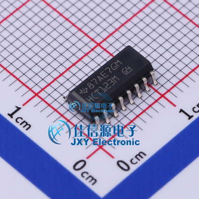 单稳态多谐振荡器     CD74HCT123M96  TI()  SOIC-16