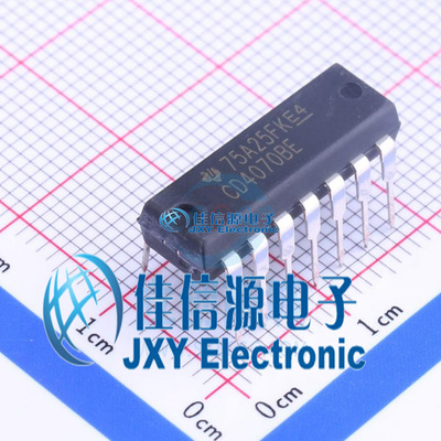 逻辑门     CD4070BE  TI()  DIP-14