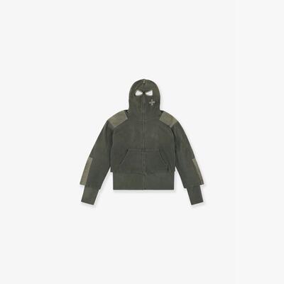PROJECT G/R 24 FW GIMP WAFFLE THERMAL ZIP HOODIE 