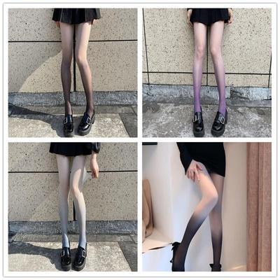 渐变色丝袜超薄包芯丝