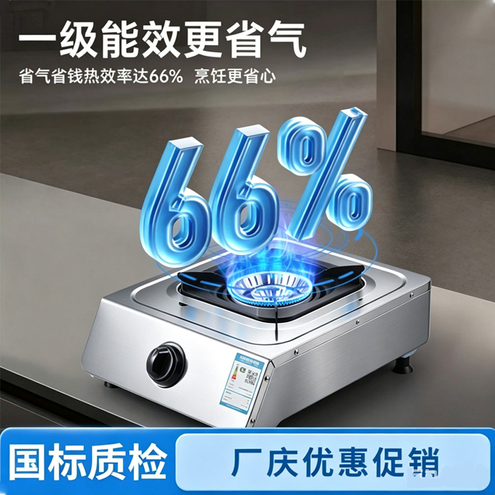 格瑞泰小型燃气灶家用台式双旋火不锈钢面板老式单灶煤气灶天然气