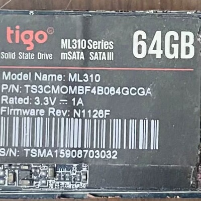 议价金泰克tigo ML310 64G mSATA固态硬盘