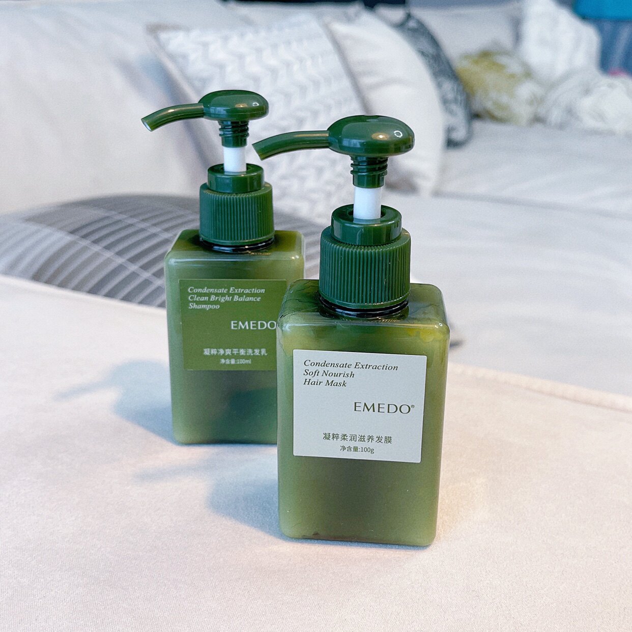 EMEDO美之道洗护套旅行便携装,洗发水100ml和发膜100ml
