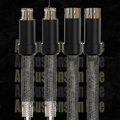 Yongse/扬仕九连环光影纯银XLR平衡空气避震信号线路线双三针卡农
